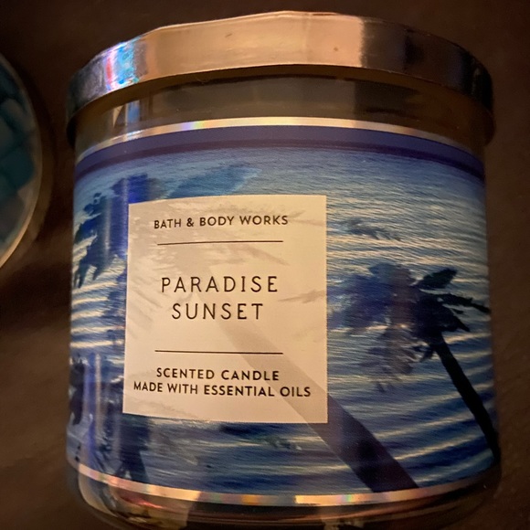 Bath & Body Works | Accents | Bath Body Works Paradise Sunset Candle ...